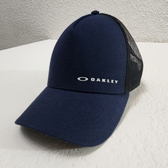 Oakley | Accessories | Oakley Adjustable Blue Black Baseball Cap | Poshmark